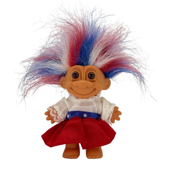 Russ Berrie | Toys | Russ Troll Doll Around The World Usa Patriotic Red ...